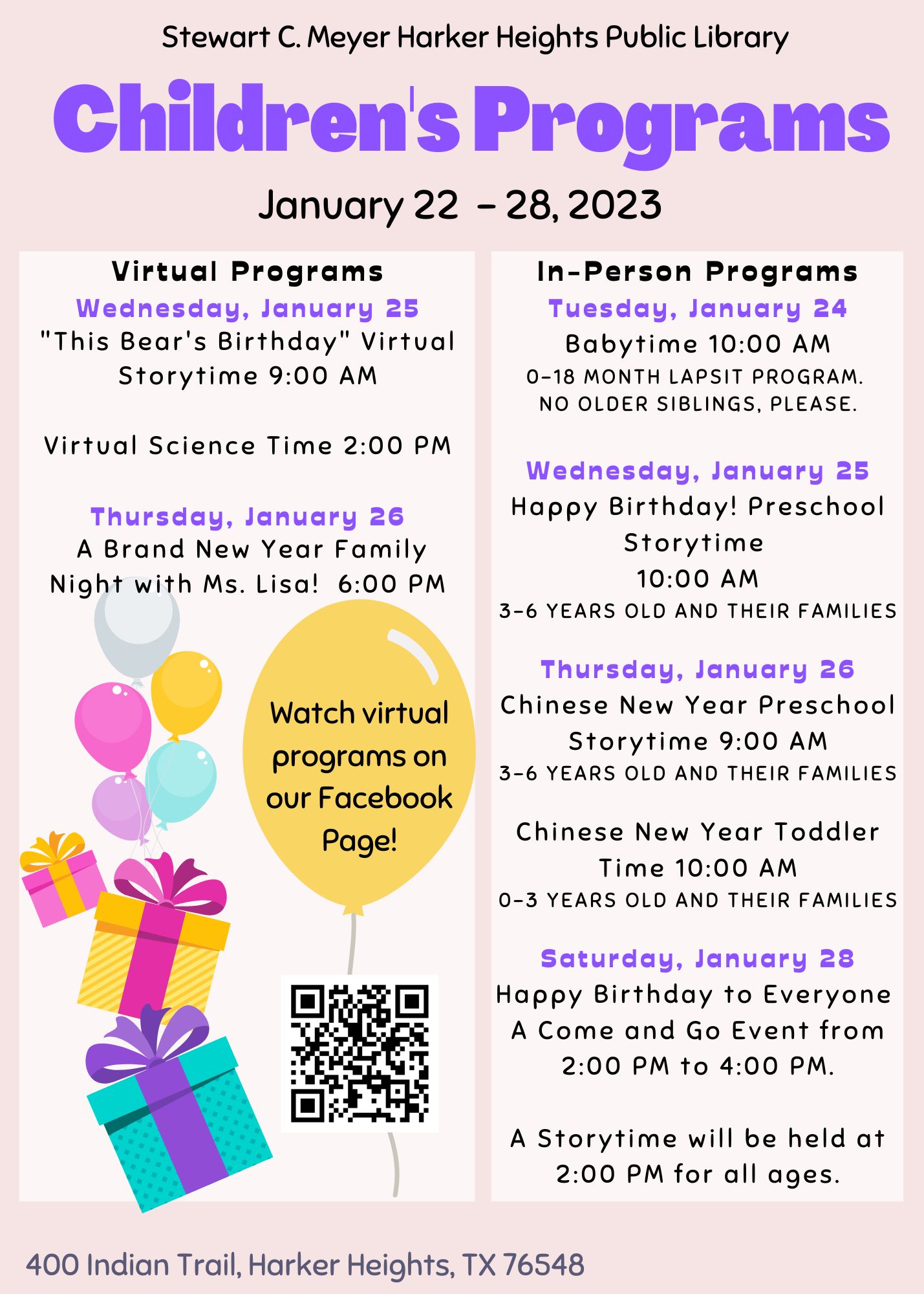 City of Harker Heights - Children's Programs